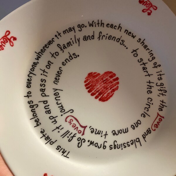 Giving Plate /sharing Plate - Etsy