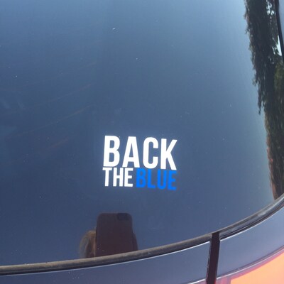 Back the Blue Texas Vinyl Decal Police Support Car Decal - Etsy