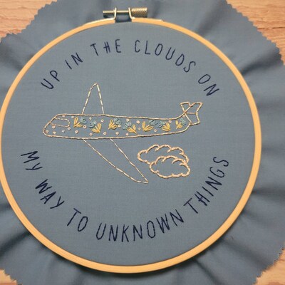 Quote Embroidery Pattern, PDF Digital Download, Affirmation Embroidery ...