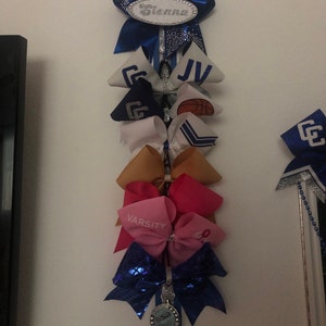 Glimmer Glitter Cheer Bow Key Chain - Etsy