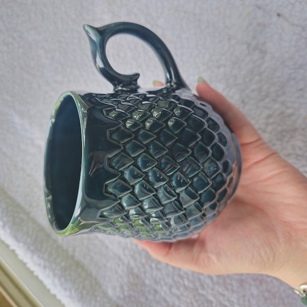Ceramic Mug, Dragon Scale Mug, Handmade Pottery - Etsy