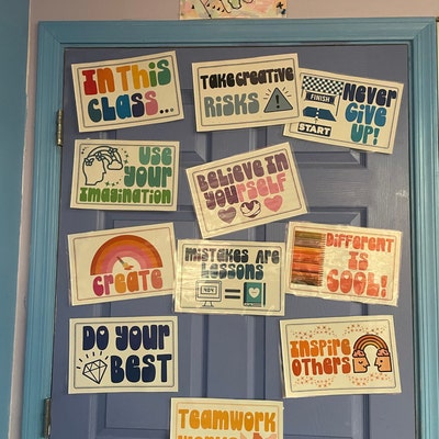 Classroom Poster Bundle Rainbow Elements of Art Classroom - Etsy