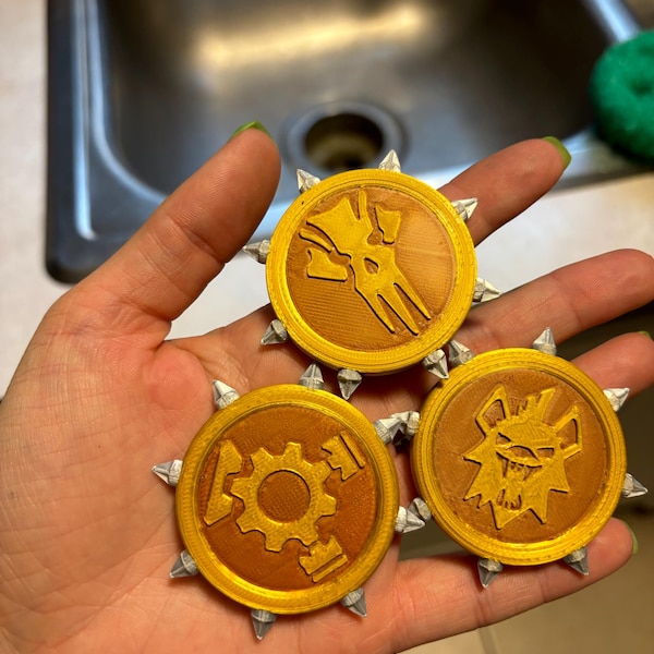 FN Chapter 5 Season 2 New Medallions Aspects 3D Printed Hades Zeus Ares ...