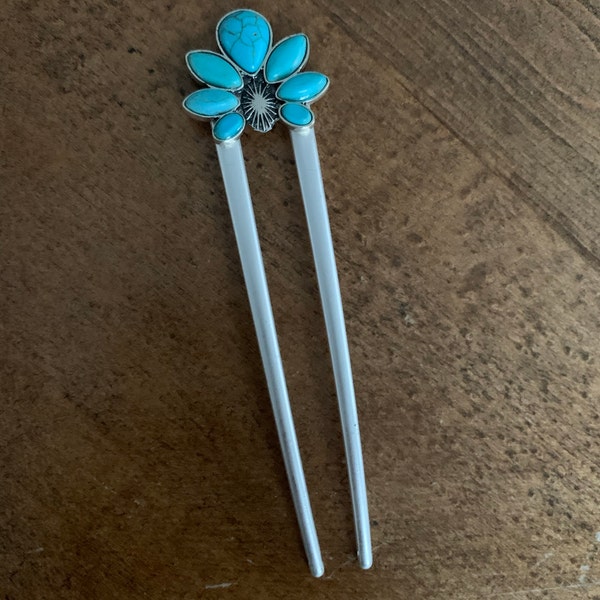 Turquoise Hair Fork, Turquoise Hair, Turquoise Blue, Faux Turquoise ...