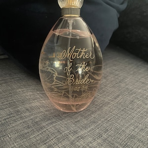 Personalized Mother of the Bride Gift Bride to Be Gift Engraved Perfume ...