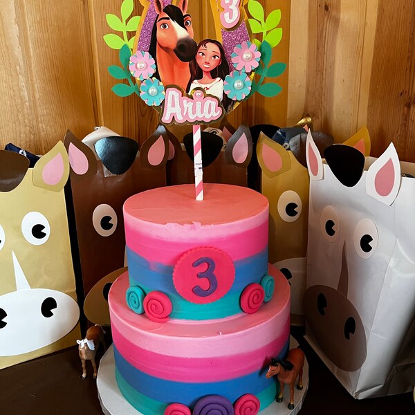 Spirit Cake Topper, Lucky and Spirit Cupcake Toppers, Spirit Toppers ...