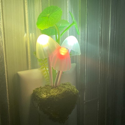 Magical Mushroom LED Night Light Color Changing Portable Enchanted ...