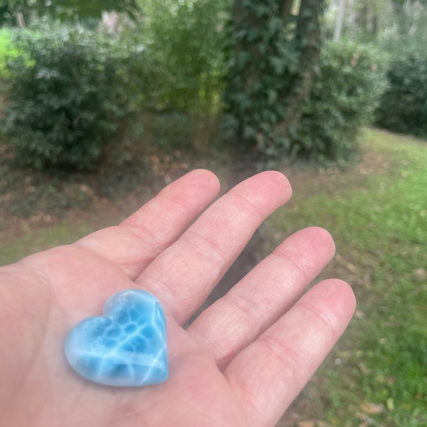 160g AAA High Quality Sky Blue Larimar Slab, Larimar Crystal, High ...