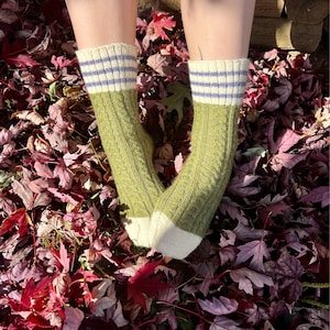 Easy Cable Sock Knitting Pattern Beginner Friendly the Cider House ...