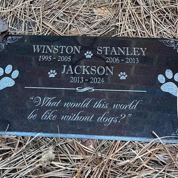 Custom Pet Photo Memorial Slab: Rabbit Garden Tribute, Horse Headstone ...