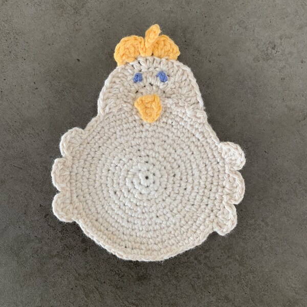 Crochet Pattern for the Swanky Chicken Trivet Potholder PDF Instant ...