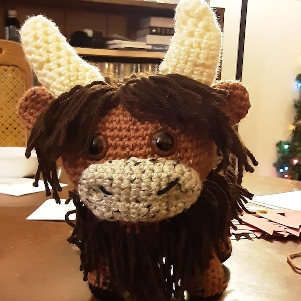 Highland Cow Crochet Pattern, Amigurumi Crochet Pattern, Highland Cow ...