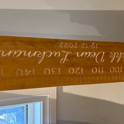 Engraved Ruler Growth Chart. - Etsy