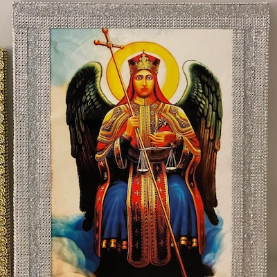 Kidus Mikaeilsaint Michaelethiopian Artarchangel Michaelicons Ethiopian ...