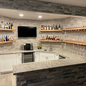 Wood Wine Rack Shelves the Ryan Wall Mounted Shelf & | Etsy