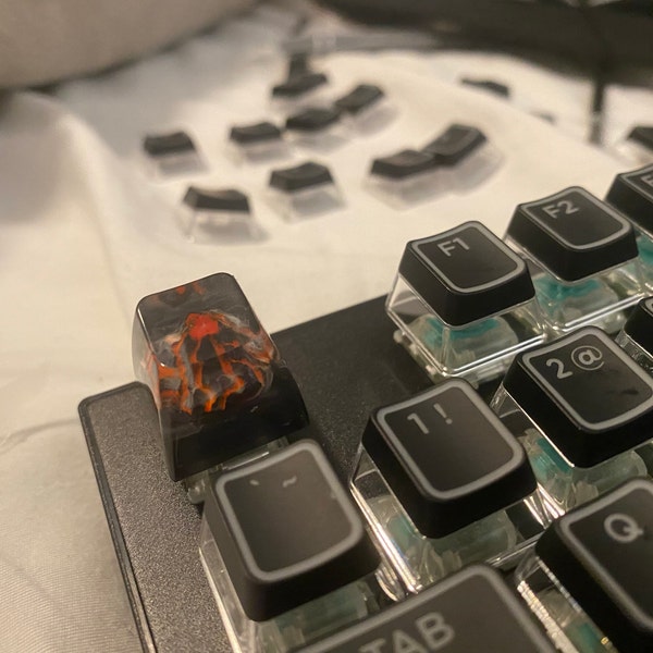 Mechanical Keyboard Keycaps Black to Gray Gradient for Cherry MX Stem ...