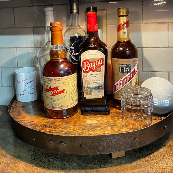 Bourbon Barrel Tray - Etsy