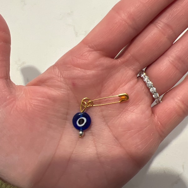 Evil Eye Safety Pins, BULK 5 to 100 Pcs, Wedding Invitation Favor ...