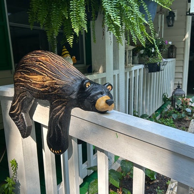 Tarzan Hanging Rope Wood Bear - Etsy