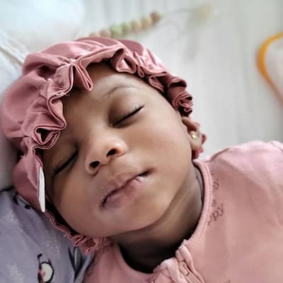 Metallic Satin Set, Satin Adults Bonnets, Eye Mask, Scrunchy ...