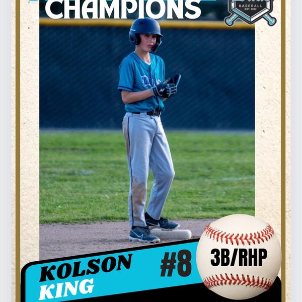 Customizable Baseball Card Canva Template, Player Trading Cards ...