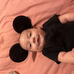 Black Mickey Ears, Mickey Ears, Baby Boys Toddler Mouse Ears, Plain ...