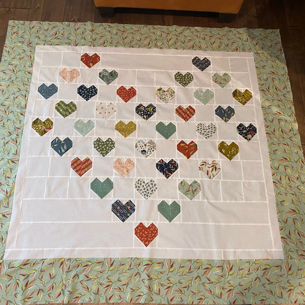 Heart of Hearts Quilt Pattern PDF by Melissa Mortenson of Polka Dot ...
