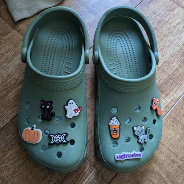 Purple Clog Charms Shoe Charm Clip Accessory Shoe Charm Flower ...