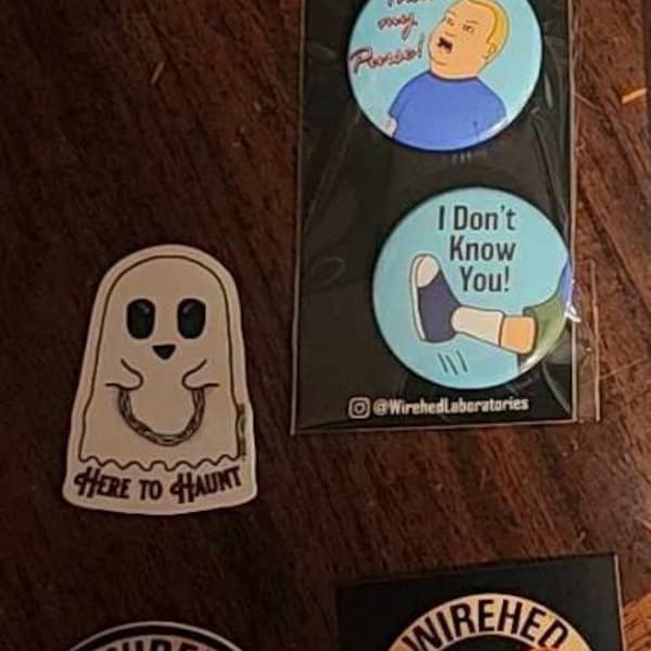Bobby Hill "that's My Purse!" Button Set! "i Don't Know You!" TWO 1.5 ...