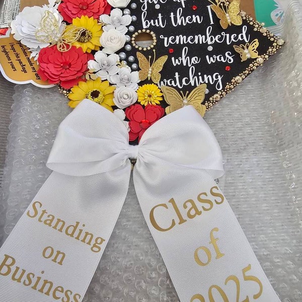 Custom Graduation Cap Topper Personalized Grad Cap - Senior Class of ...