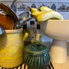 Pottery, Wheel Thrown, Berry Bowl, 6x2.5, Lots of Holes, Green ...