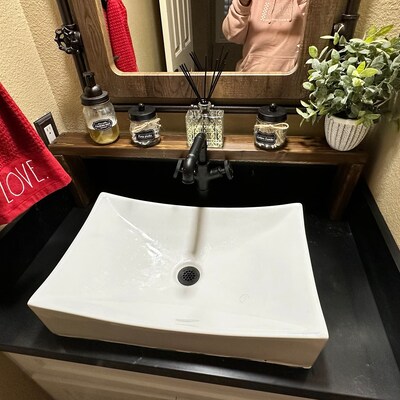 Over the Sink Shelf, Bathroom Shelf, Bathroom Storage,minimalist ...