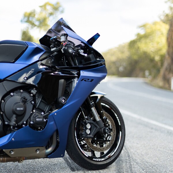 Yamaha Logo Vinyl Decal R6 R1 R1M YZF R3 YZF R1 Yamaha Decals Any Color ...