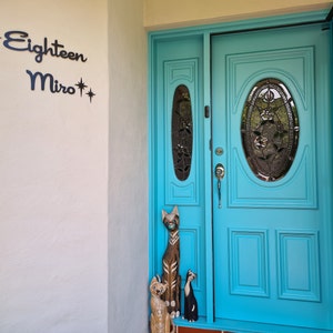 Script Address Sign Metalscript House Numberscustom House - Etsy