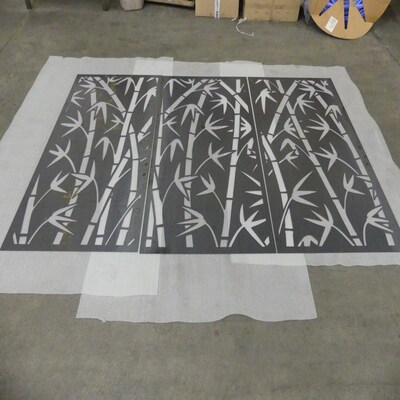 Bamboo Tree Panels, Wall Panel Stencil, Room Decor, Tree Patterns ...