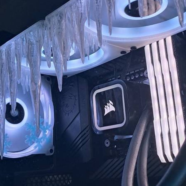 Peekaboo Cat Fan Cover 120mm RGB Fan Grill - Custom 3D Printed Gaming ...