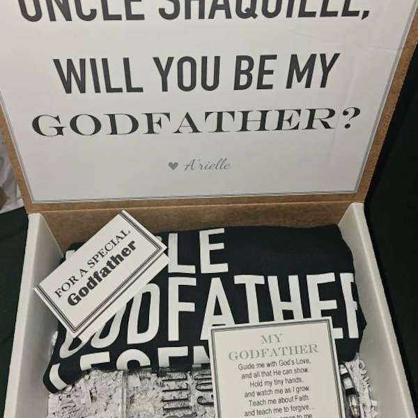Godfather Box - Uncle Legend Personalized Godfather Gift - Will You Be ...