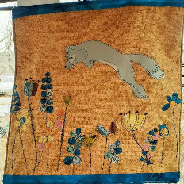 Red Work 5 Hedgehog and Poppies Summer PDF Pattern Wildlife Hand Sewing ...