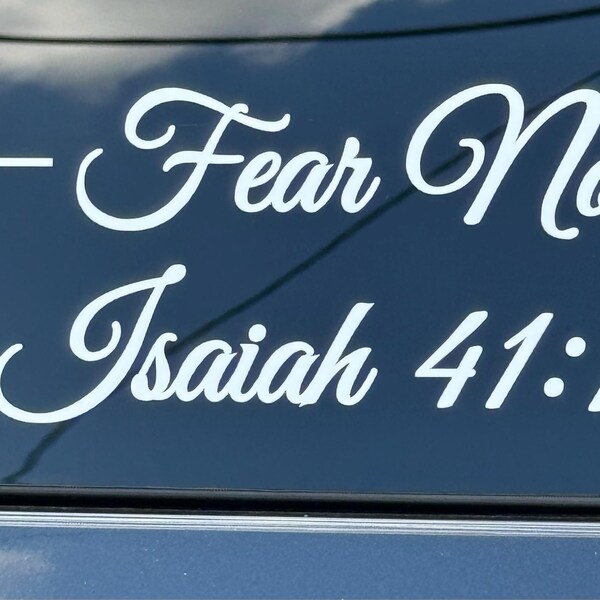 CUSTOM Bible Verse Car Decal - Custom Christian Sticker - Personalized ...