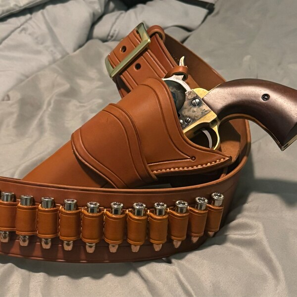 Western Cowboy Single Action Leather Holster El Dorado Style schofield ...