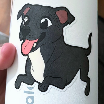 Bully Sticker Pit Bull APBT Amstaff Staffy Chibi Puppy Dog - Etsy