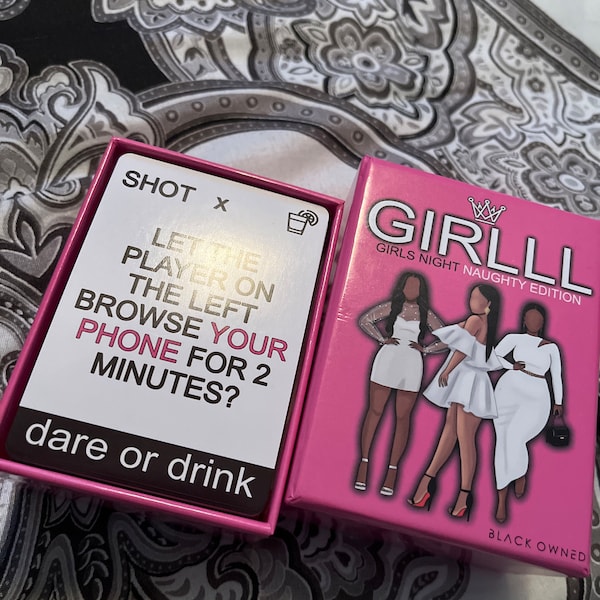 Black Owned | Girlll the Girls Night Out Drinking Card Game | Great for ...