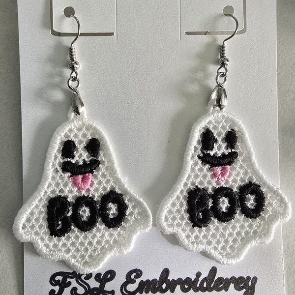 FSL Earrings. Machine Embroidery Designs. Rainbow Lace Butterfly ...
