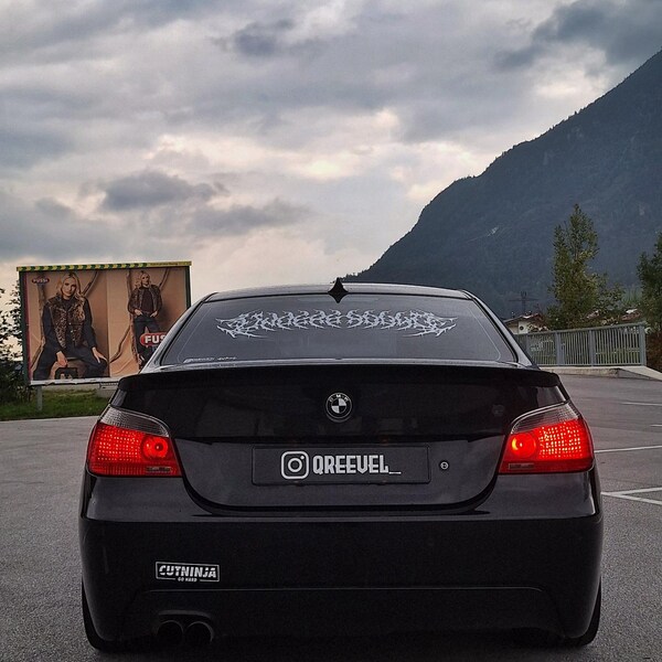 Custom Car Decal, Gothic Horror Metal Vinyl Sticker, Itasha Livery, Car ...