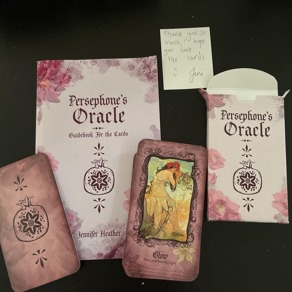 Persephone Oracle Deck Tarot Cards - Goddess Oracle - Witchy Gift ...
