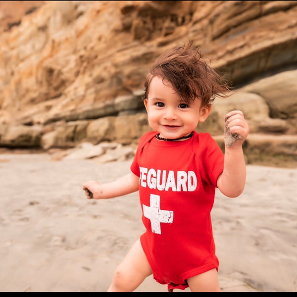 Distressed Lifeguard Baby Onesie DLIFEGUARD-4438 - Etsy