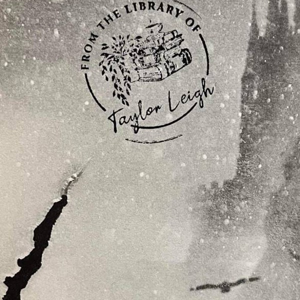 Personalized Book Lover Gift Embosser Monogram Book Stamp Embosser ...