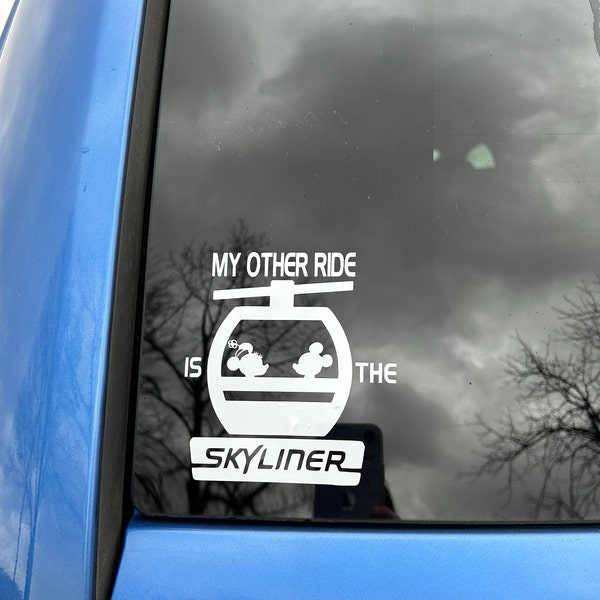 My Other Ride is the Skyliner Decal, Disney Decal, Disney Sticker ...