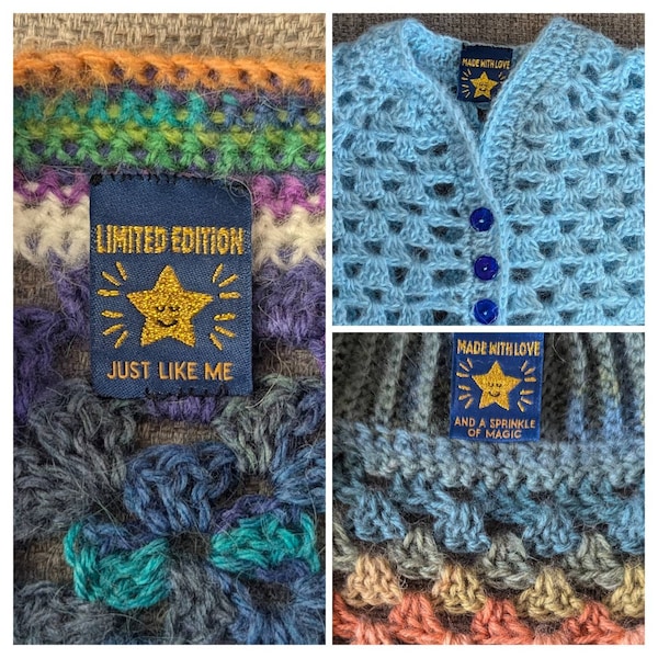 Sewing Labels for Handmade Pack of 6 Pink Floral Woven Labels better ...