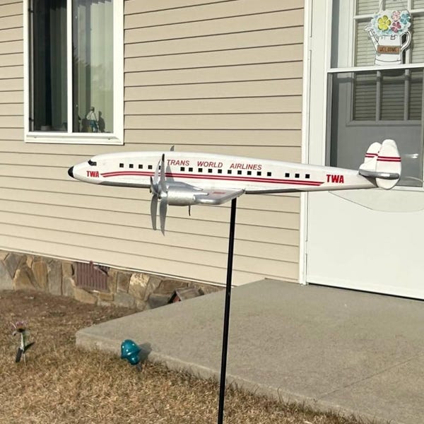 TWA Lockheed Constellation Wind Spinner Whirligig - Etsy